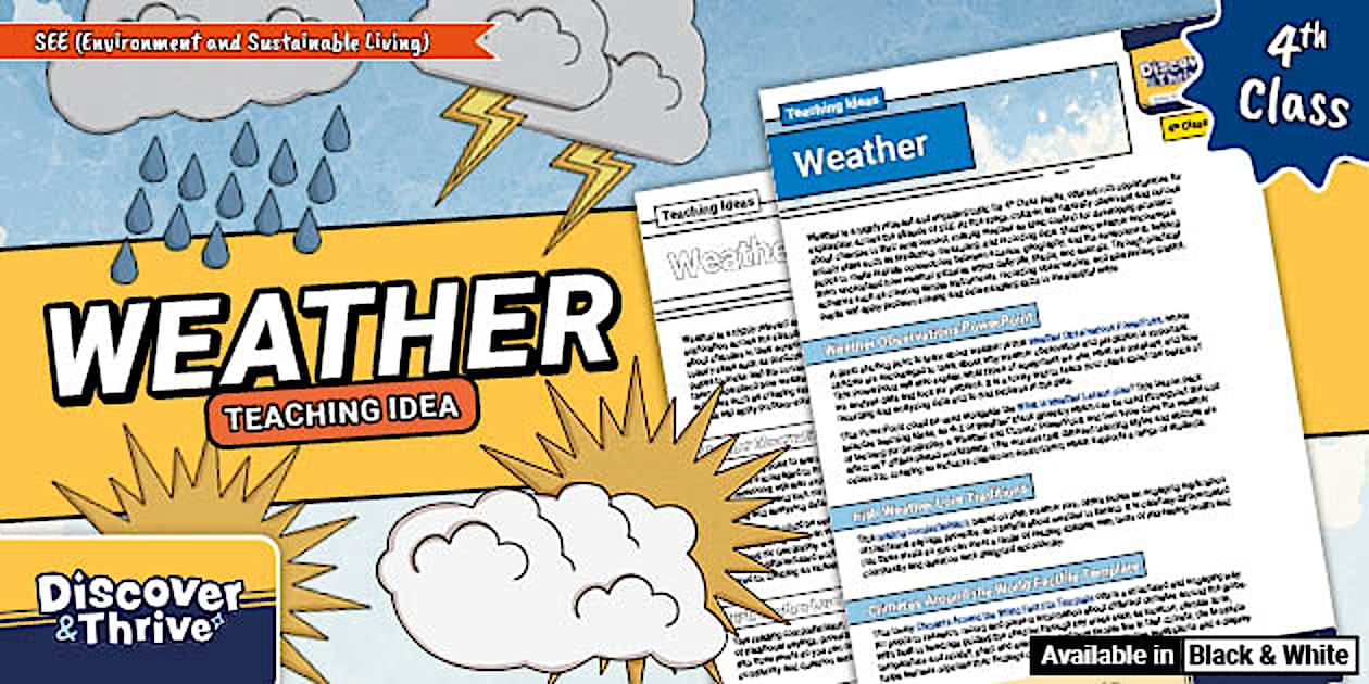 Weather Teaching Ideas 4th Class