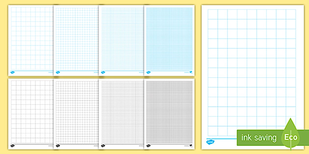 Editable Squared Paper Pack (professor feito) - Twinkl