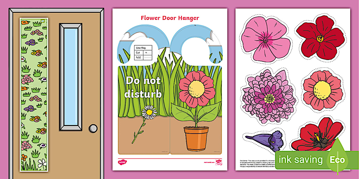 Flower Door Decoration Pack (teacher made) - Twinkl