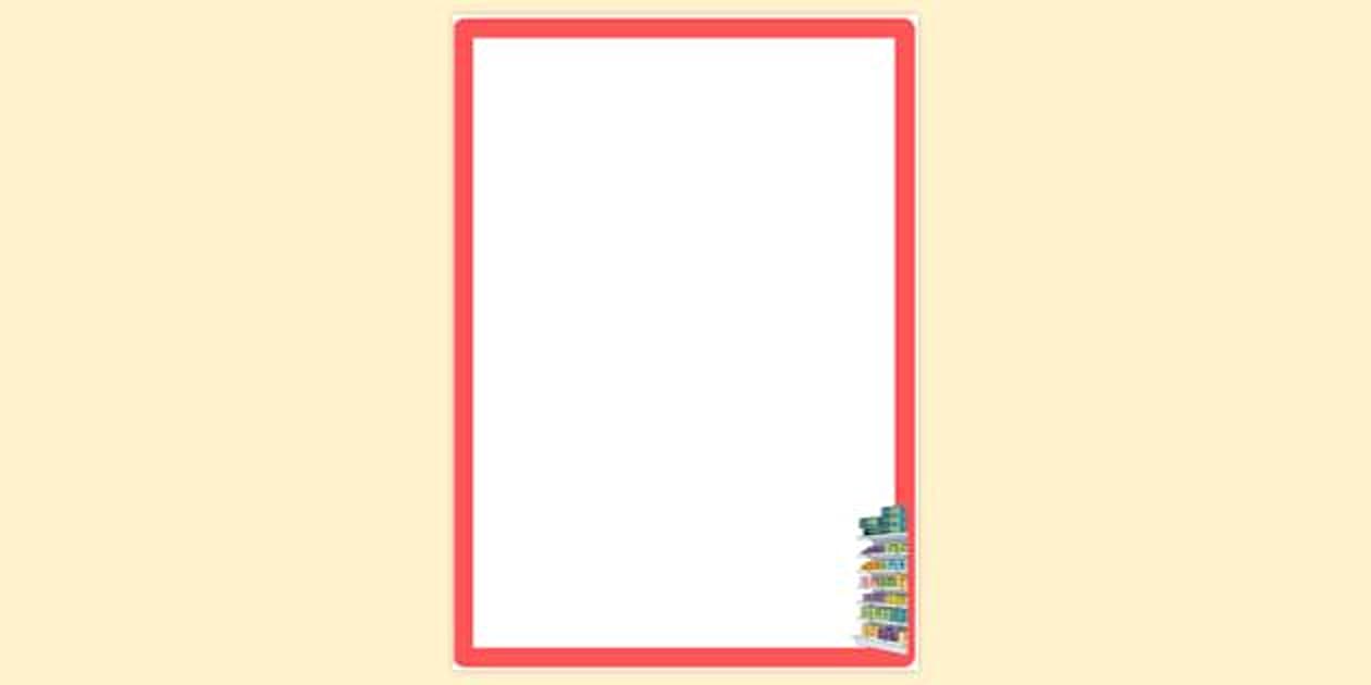 Supermarket Shelves Page Border | Page Borders | Twinkl