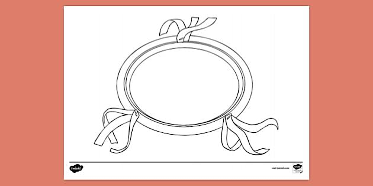 Paper Plate with Ribbons Colouring Sheet | Colouring Sheets