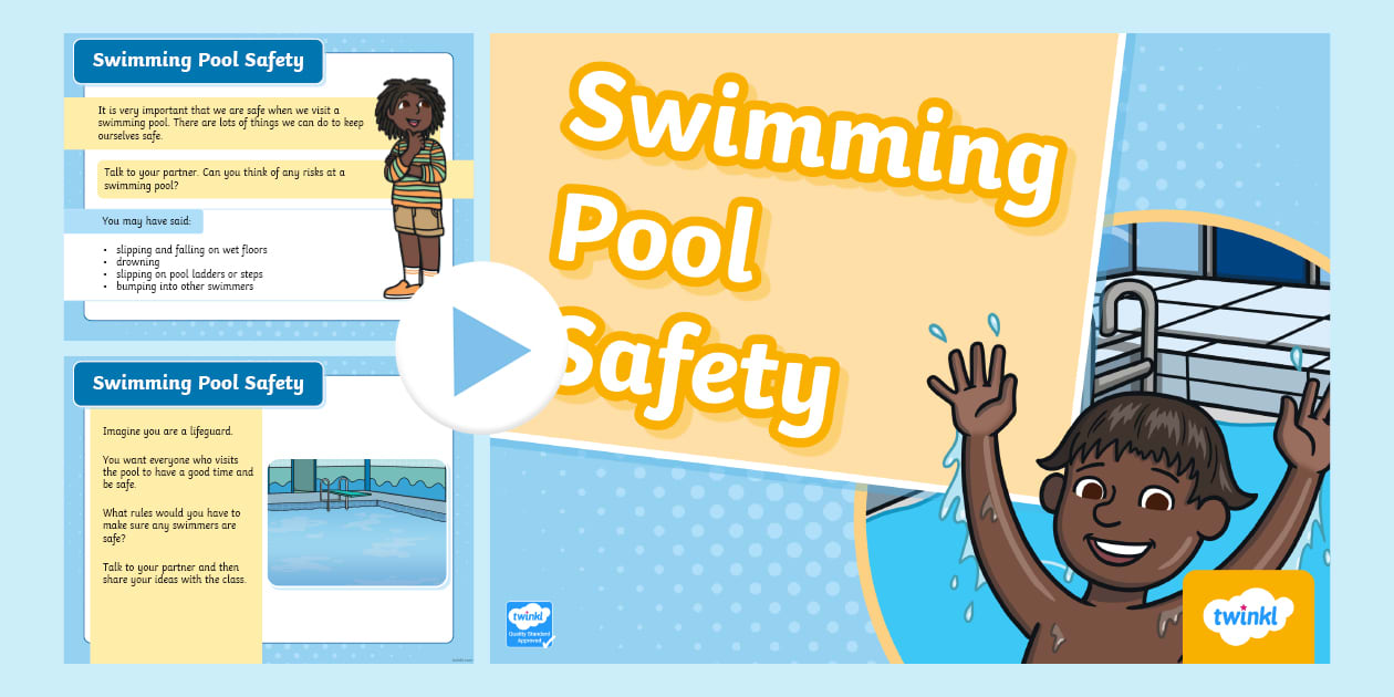 Swimming Pool Safety PowerPoint - KS1 - PE (teacher made)
