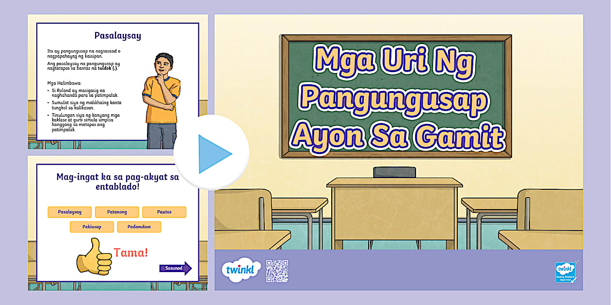 Mga Uri Ng Pangungusap Ayon Sa Gamit | Grades 4 - 6 | Twinkl PH