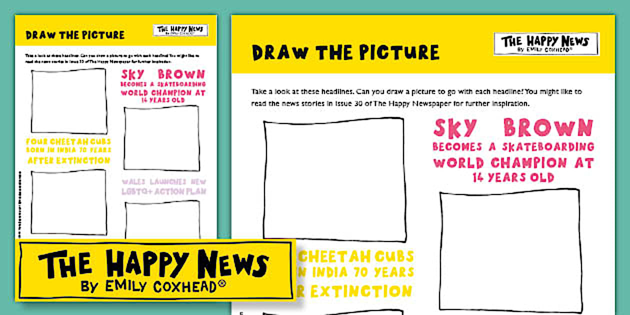 FREE! - The Happy Newspaper: Draw the Picture (Issue 30)
