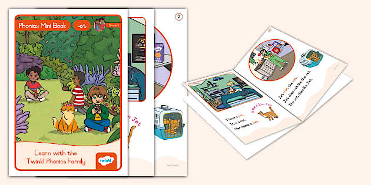 Grade 1: Mini Book -et (teacher made) - Twinkl