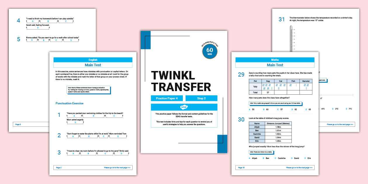 Transfer Test Step 2 Practice Paper 4 (teacher made)
