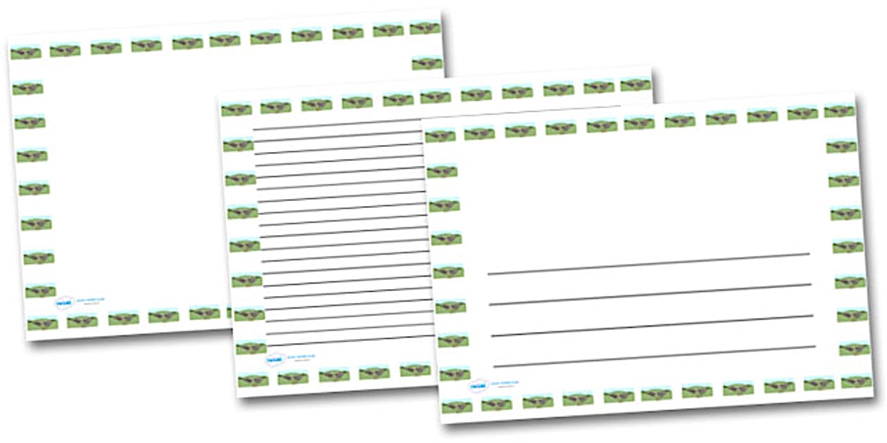 Village Landscape Page Borders- Landscape Page Borders