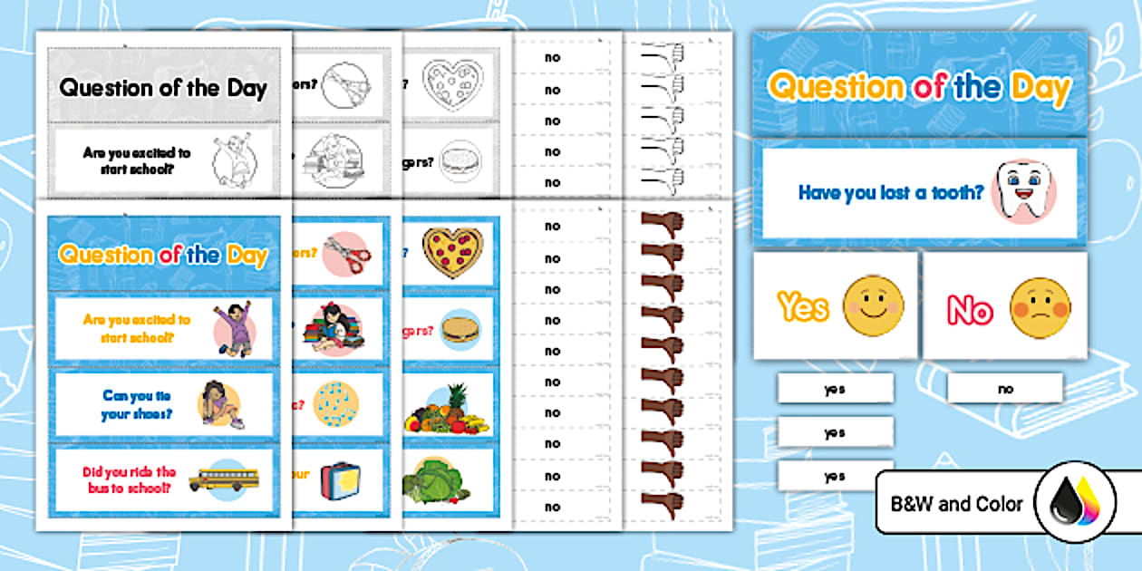 Question of the Day for Students | PreK Resource | Twinkl US