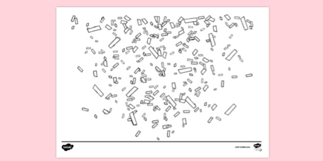 Confetti Colouring Page (Teacher-Made) - Twinkl