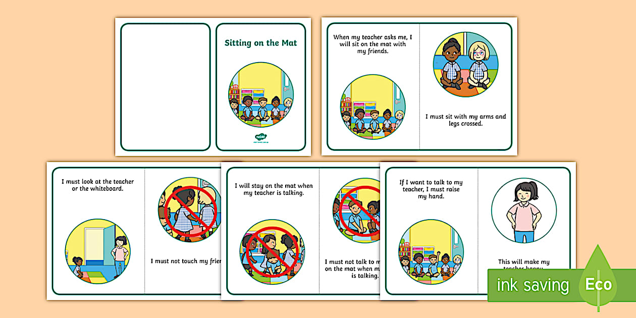 Sitting Story - Social Story - SEN Resources (teacher made)