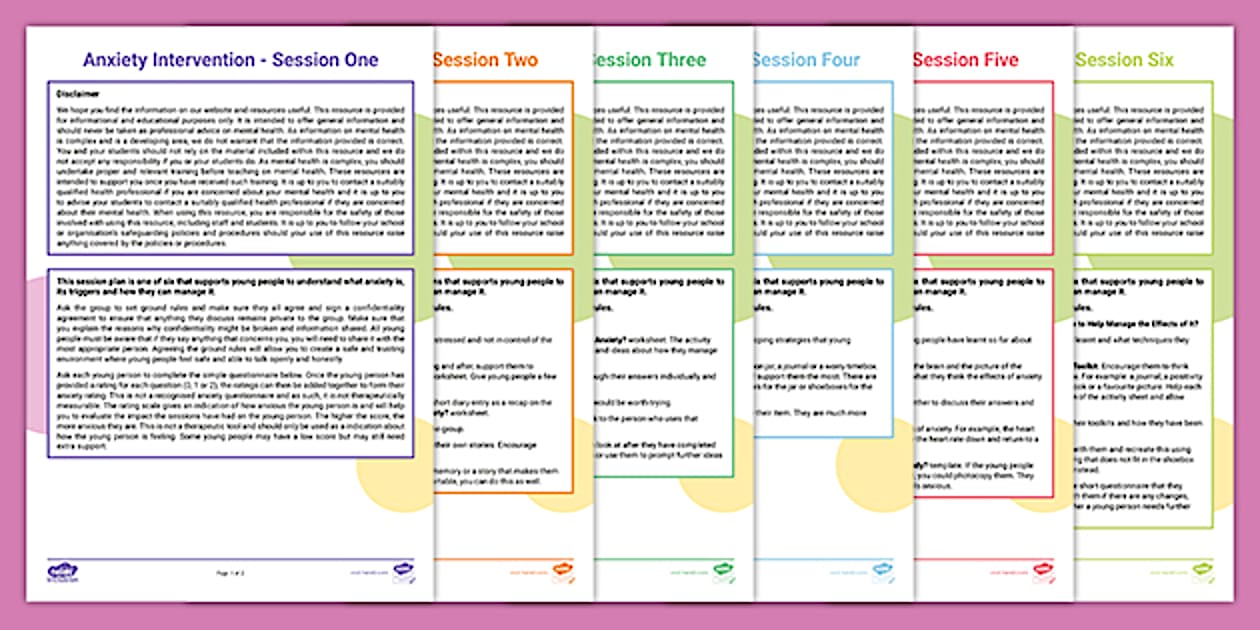 Anxiety Intervention Complete Pack (teacher made) - Twinkl