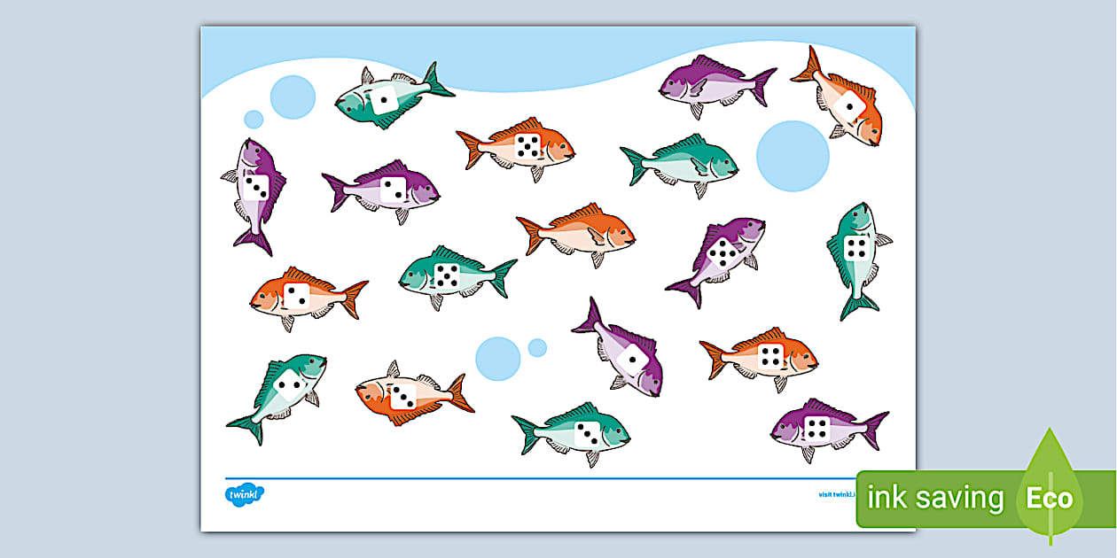 Go Fish with Dot Dice Patterns (teacher made) - Twinkl