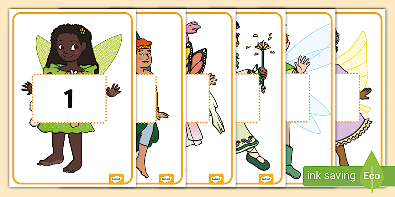 0-30 on Fairies - Display Numbers (teacher made) - Twinkl