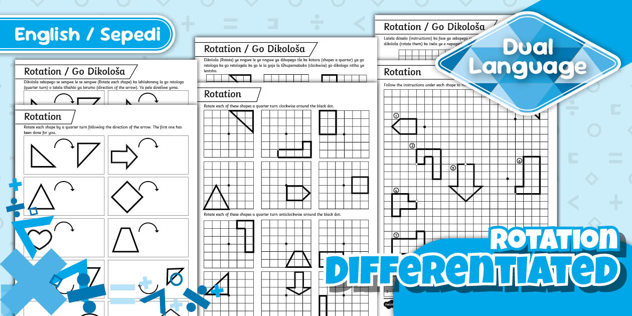 Grade 7 Maths Rotation Differentiated Sepedi/English