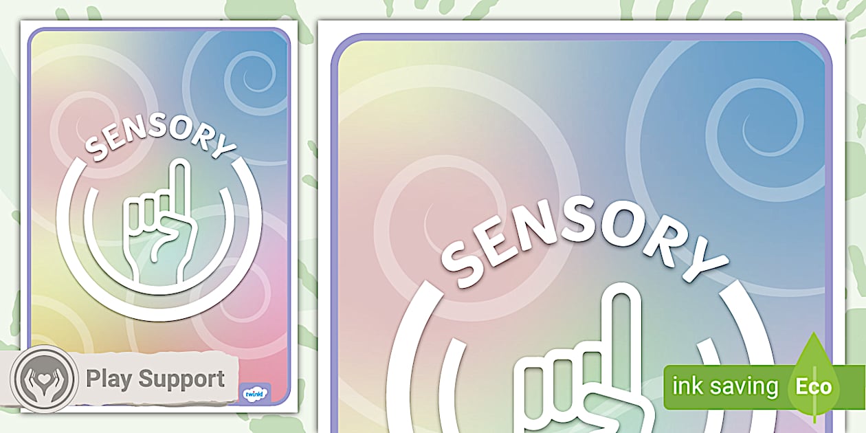 Sensory Play Icon Display Poster (Teacher-Made) - Twinkl