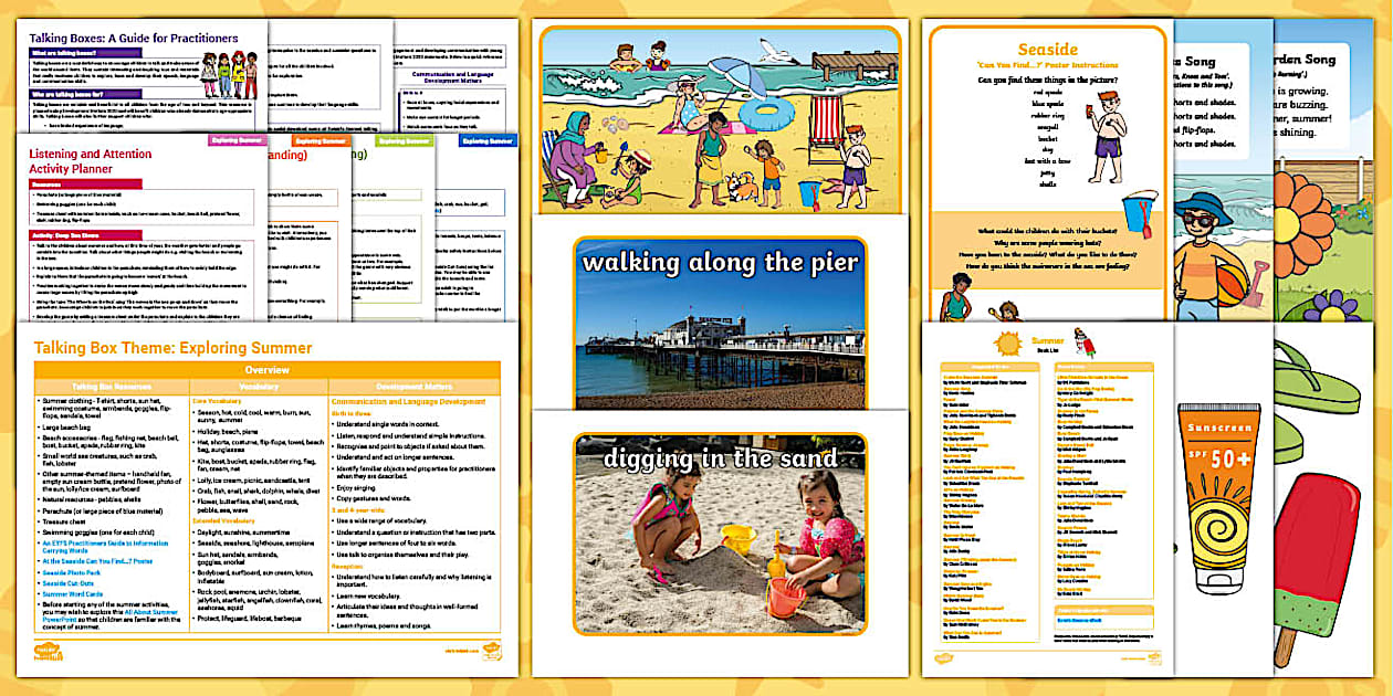 Exploring Summer: Talking Box Planning and Resource Pack