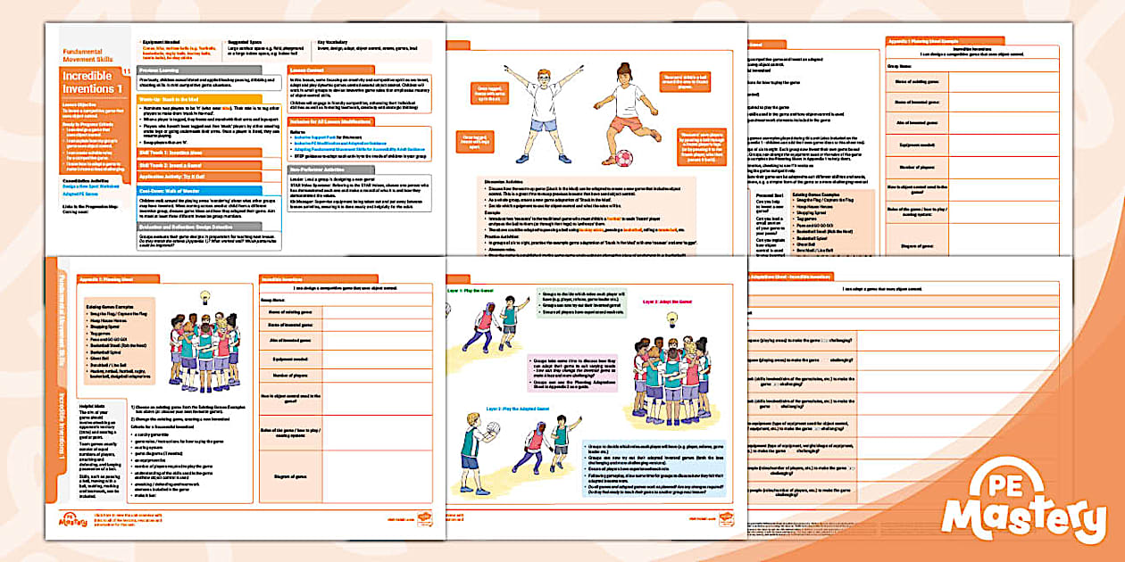 Y6 Fundamental Movement Skills L11: Incredible Inventions 1