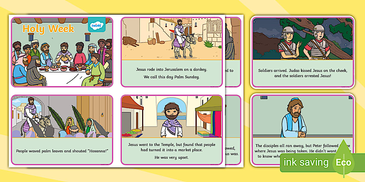 Holy Week Story Sequencing Cards (öğretmen yaptı)