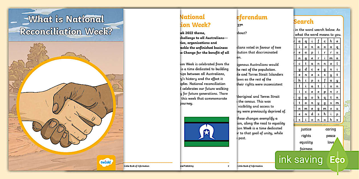 National Reconciliation Little Book of Information - Twinkl