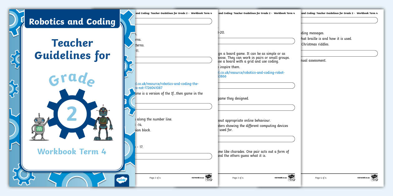 Teacher Grade 2 - Term 4 - Workbook Guidelines(CAPS Aligned)
