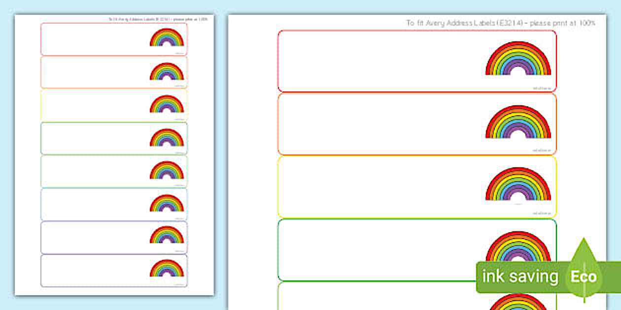 Editable Rainbow Themed Drawer Peg Name Labels - Twinkl