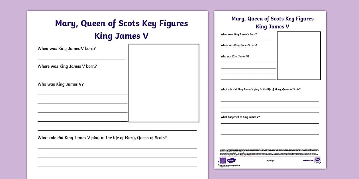 Mary, Queen of Scots Key Figures - King James V Fact File