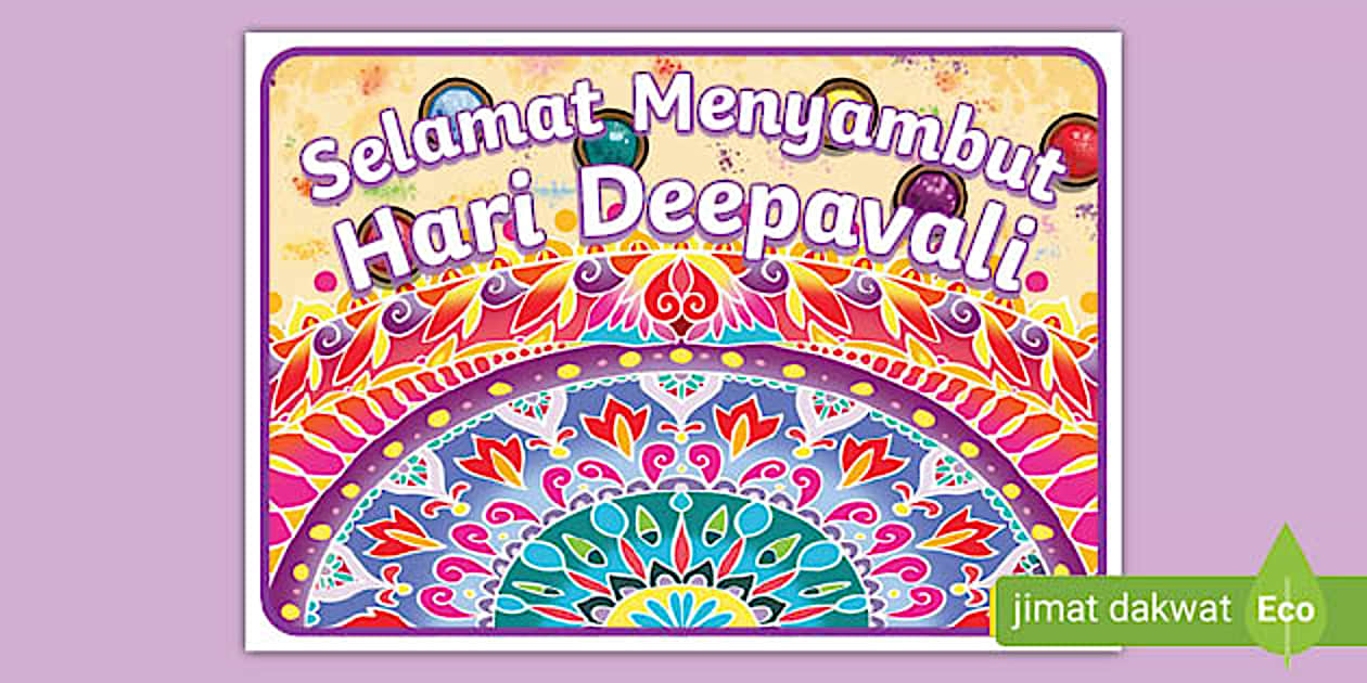 Sepanduk Hari Deepavali (teacher made) - Twinkl