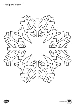 Snowflake Outlines (teacher made)