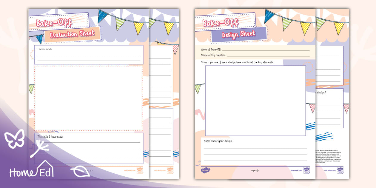 Bake-Off Challenge Design and Evaluation Pack (Teacher-Made)