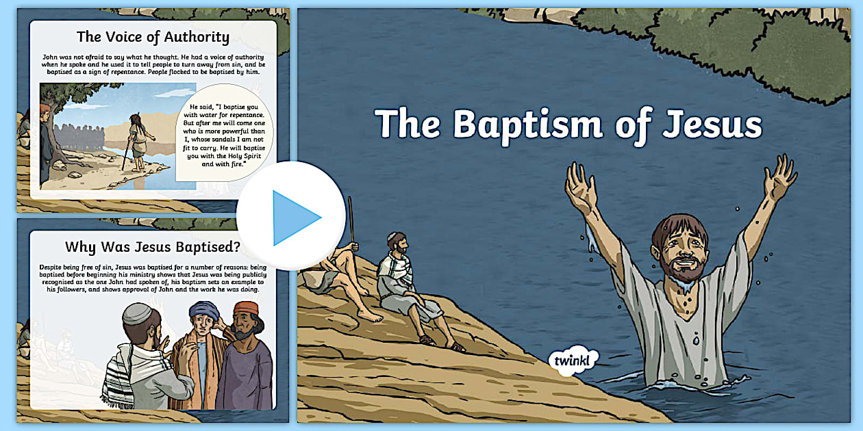 The Baptism of Jesus PowerPoint (teacher made) - Twinkl