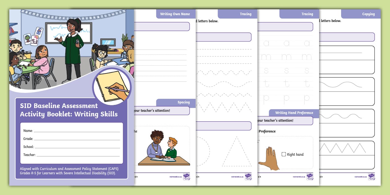 SID Baseline Assessment Activity Booklet: Writing Skills