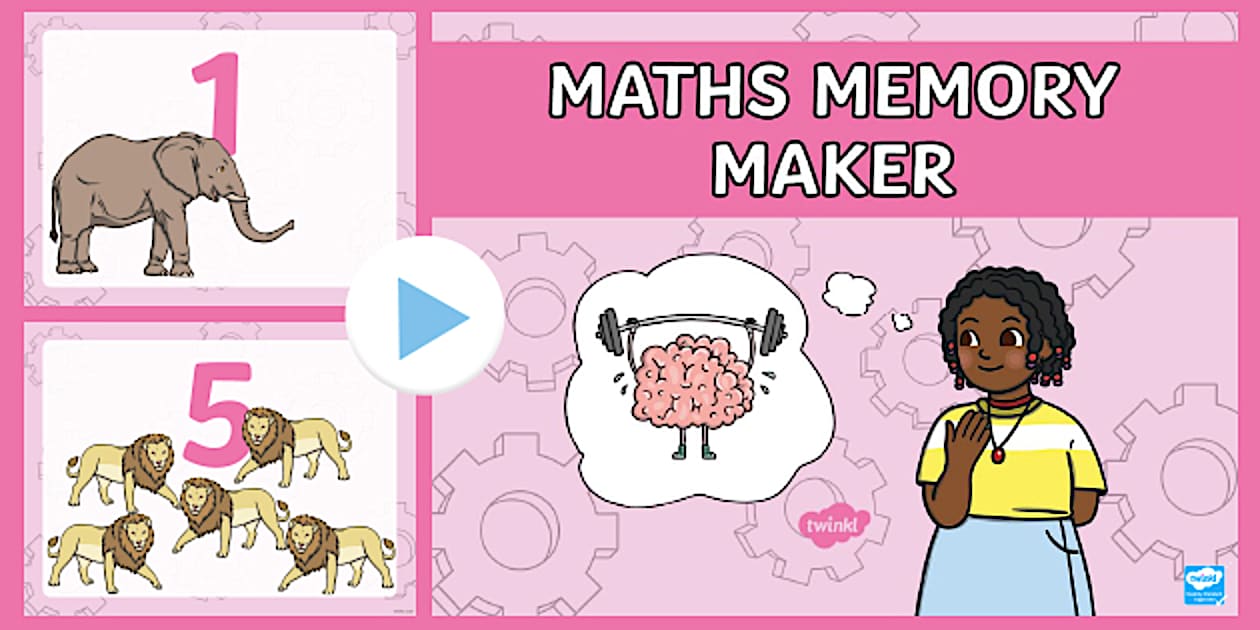 Kindergerten Maths Memory Maker PowerPoint (teacher made)