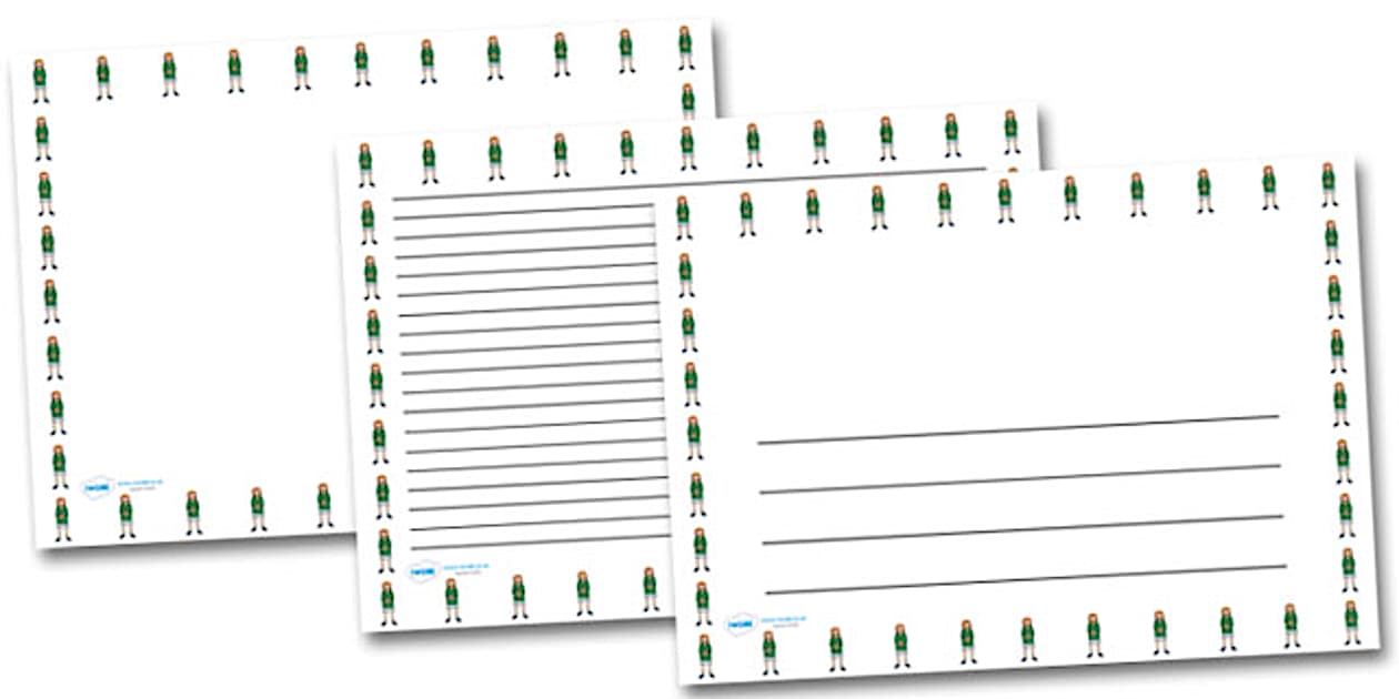 Refugee Girl Landscape Page Borders- Landscape Page Borders