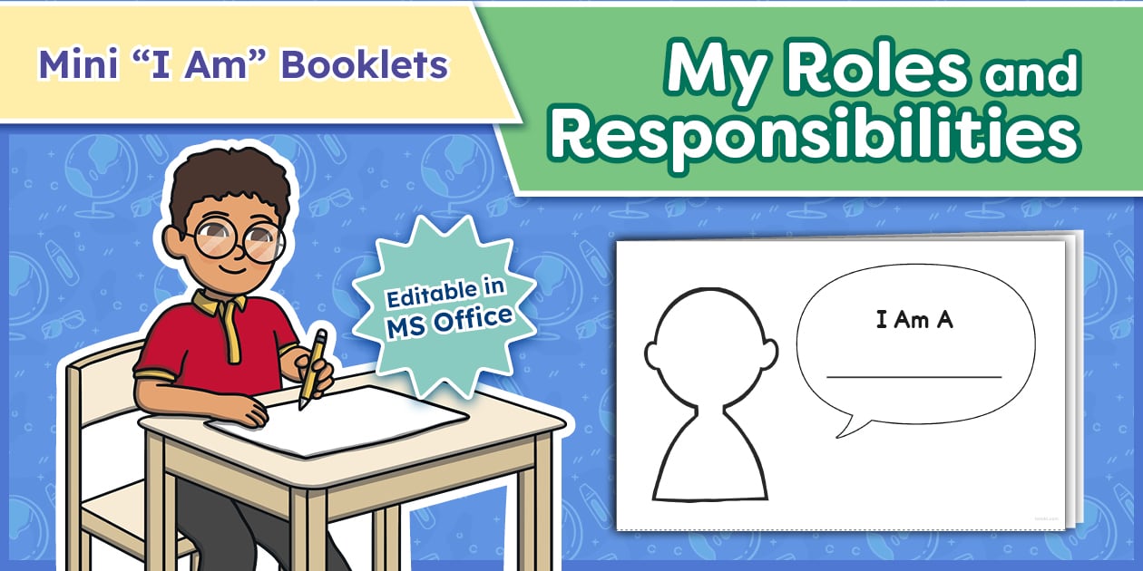 My Roles and Responsibilities: Mini I Am Booklets