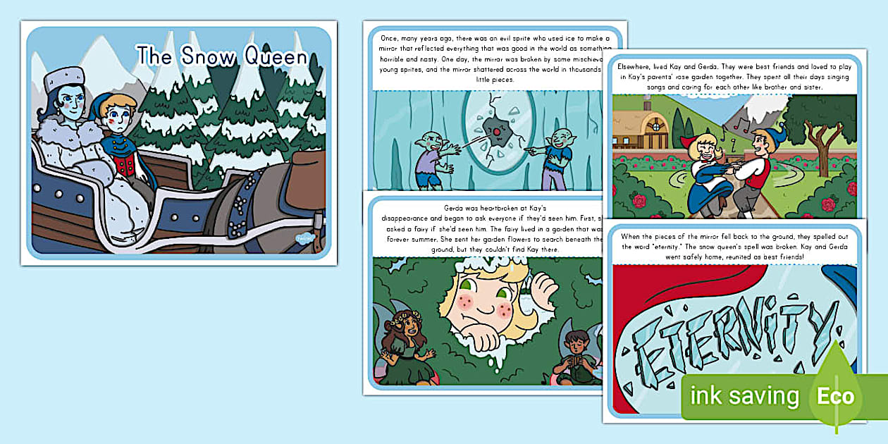 The Snow Queen Story Cards (teacher made) - Twinkl