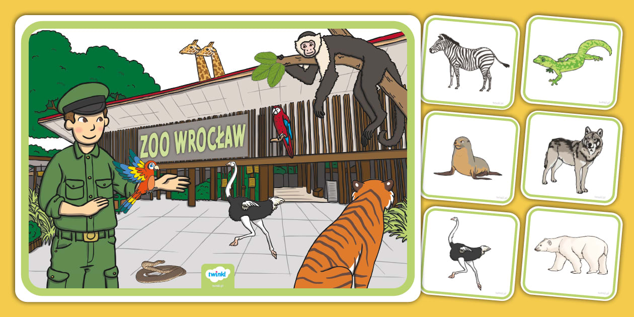 Zoo | Gra memory (teacher made) - Twinkl