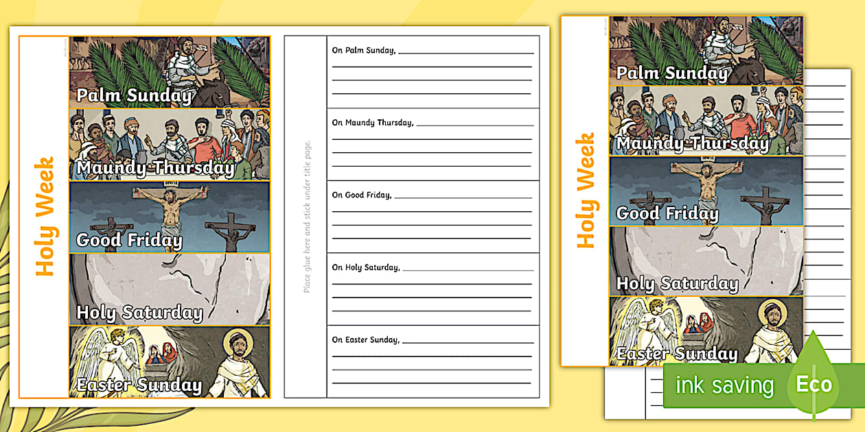 Holy Week Activity (teacher made) - Twinkl