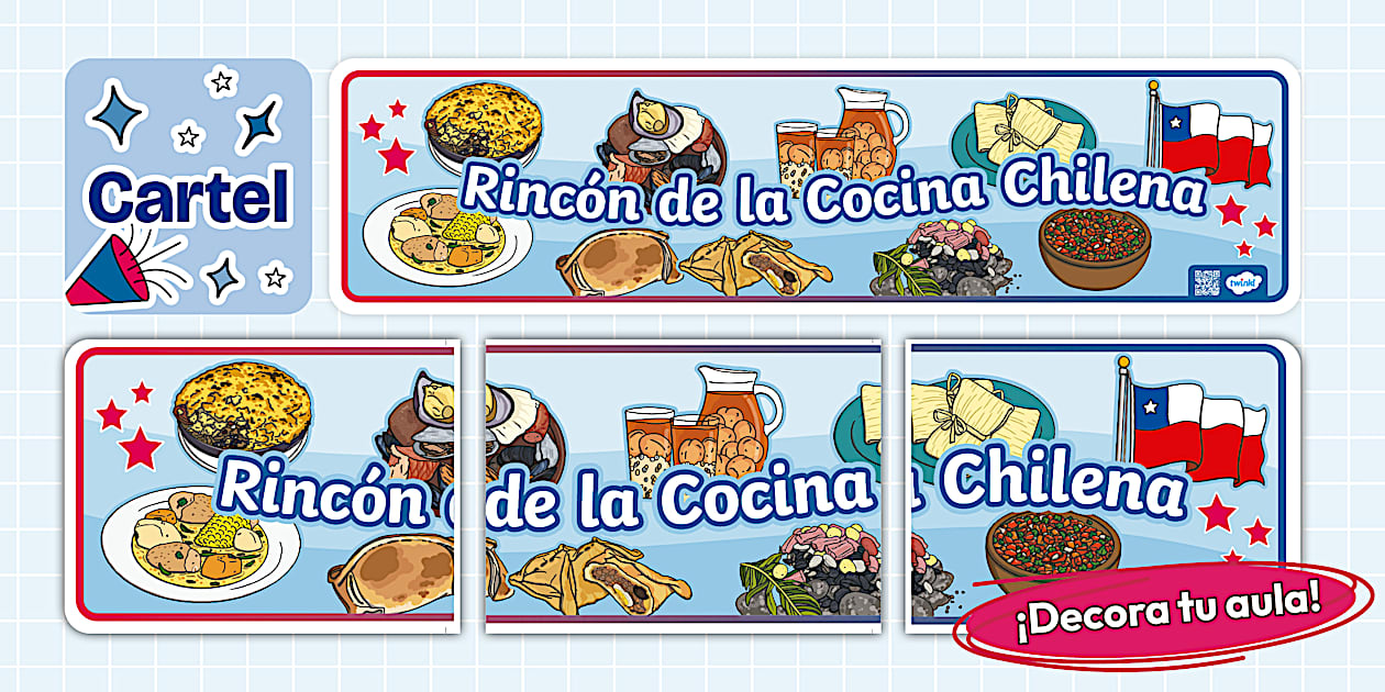 Cartel | Comida Chilena | Fiestas Patriar | 18 de Septiembre