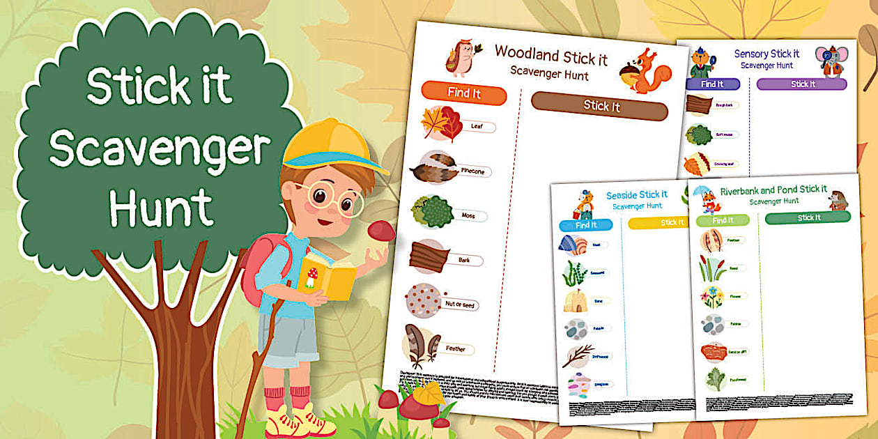 Stick It Scavenger Hunt