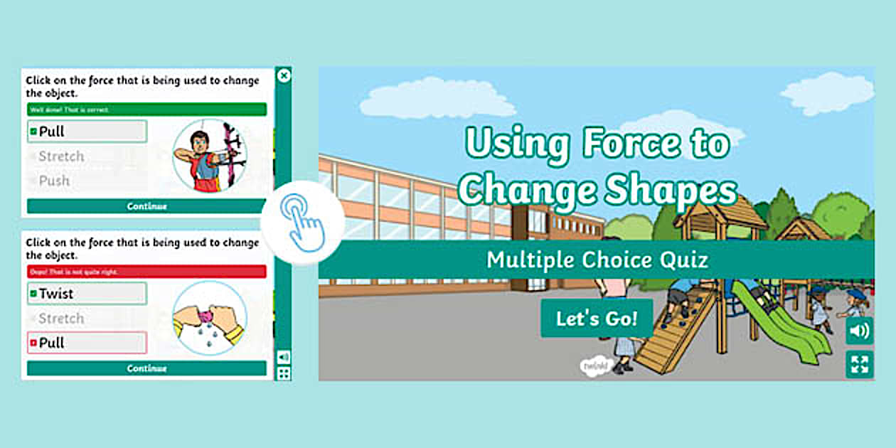 Using Force to Change Shapes Interactive Game (Teacher-Made)
