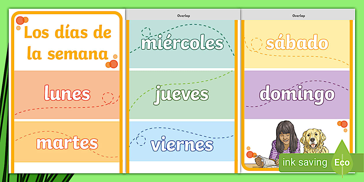👉 Spanish: Days of the Week Banner - KS2