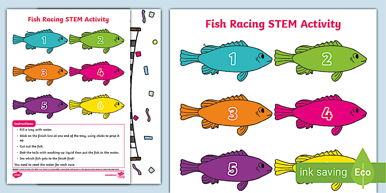 Fish Racing STEM Activity (teacher made) - Twinkl