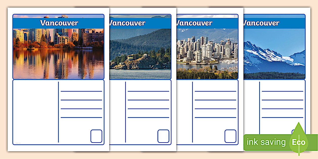 Beautiful High-Quality Vancouver Postcards | Twinkl KS2