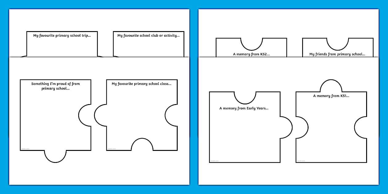 Year 6 - My Primary School Journey Activity (teacher made)