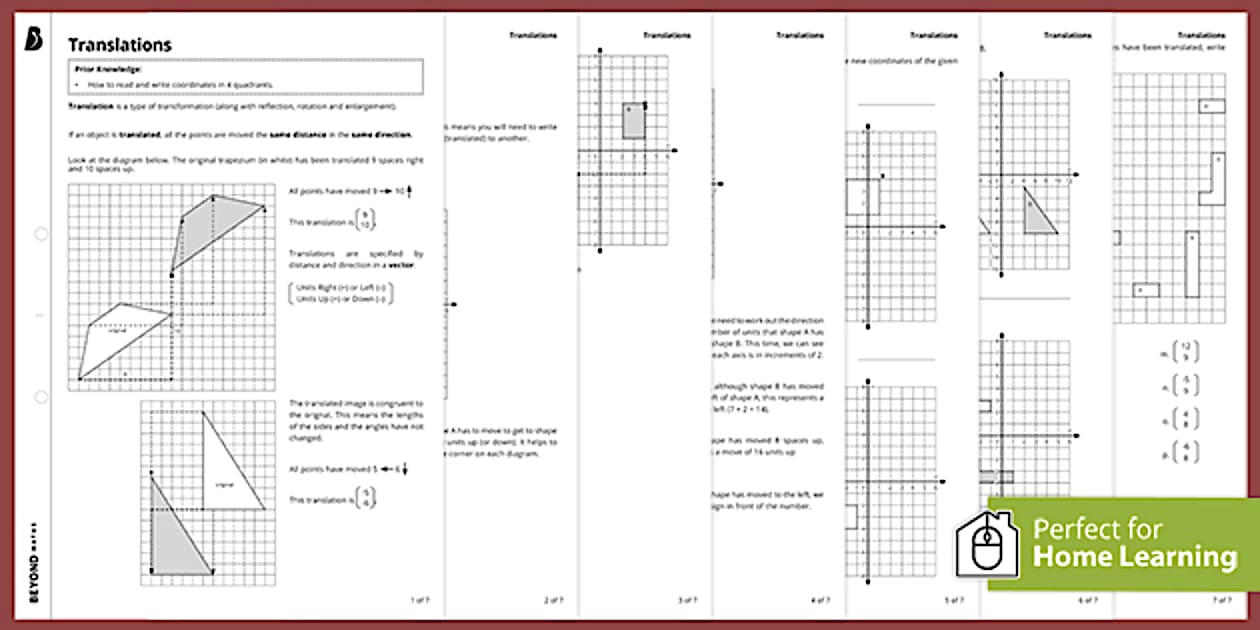 👉 Translations - Home Learning | KS3 Maths | Beyond