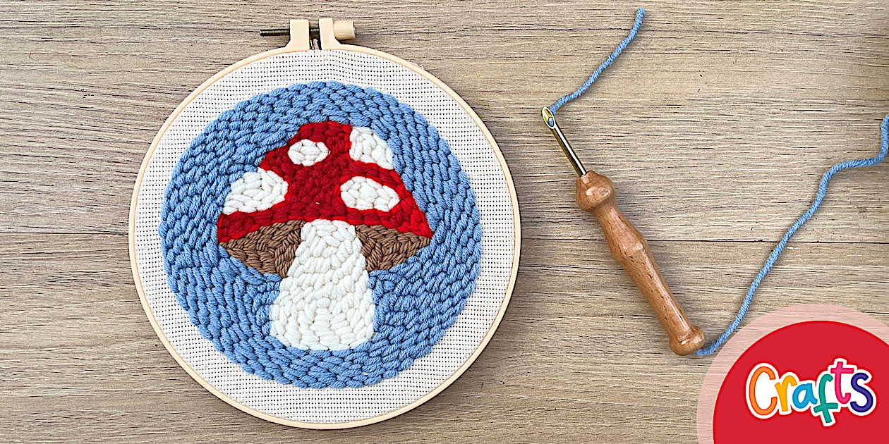 Mushroom Punch Needle Pattern