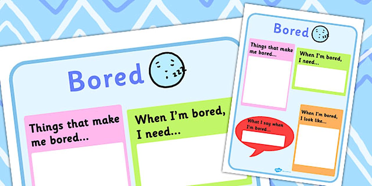 Bored Chart (Teacher-Made) - Twinkl