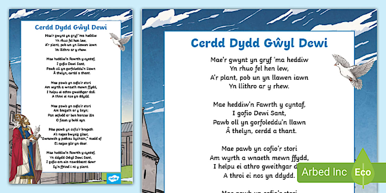 Cerdd Dydd Gŵyl Dewi | Adnoddau Hanfodol Gwych i Athrawon!