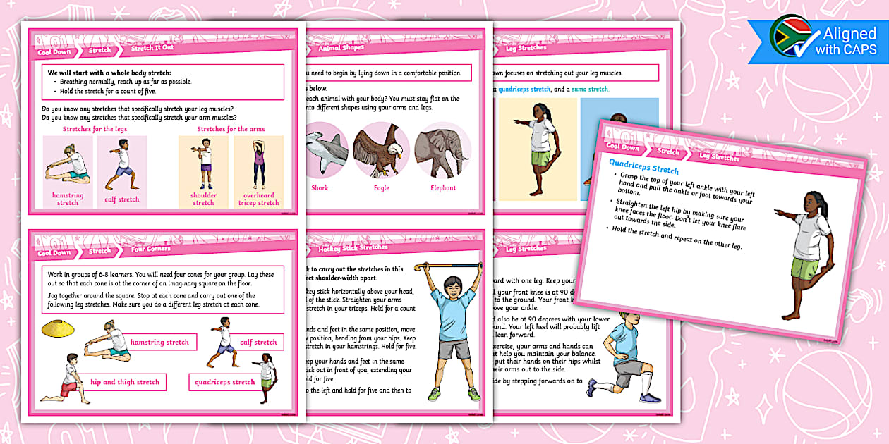 Grade 5 Term 4 Physical Education Athletics Cool-Down Cards