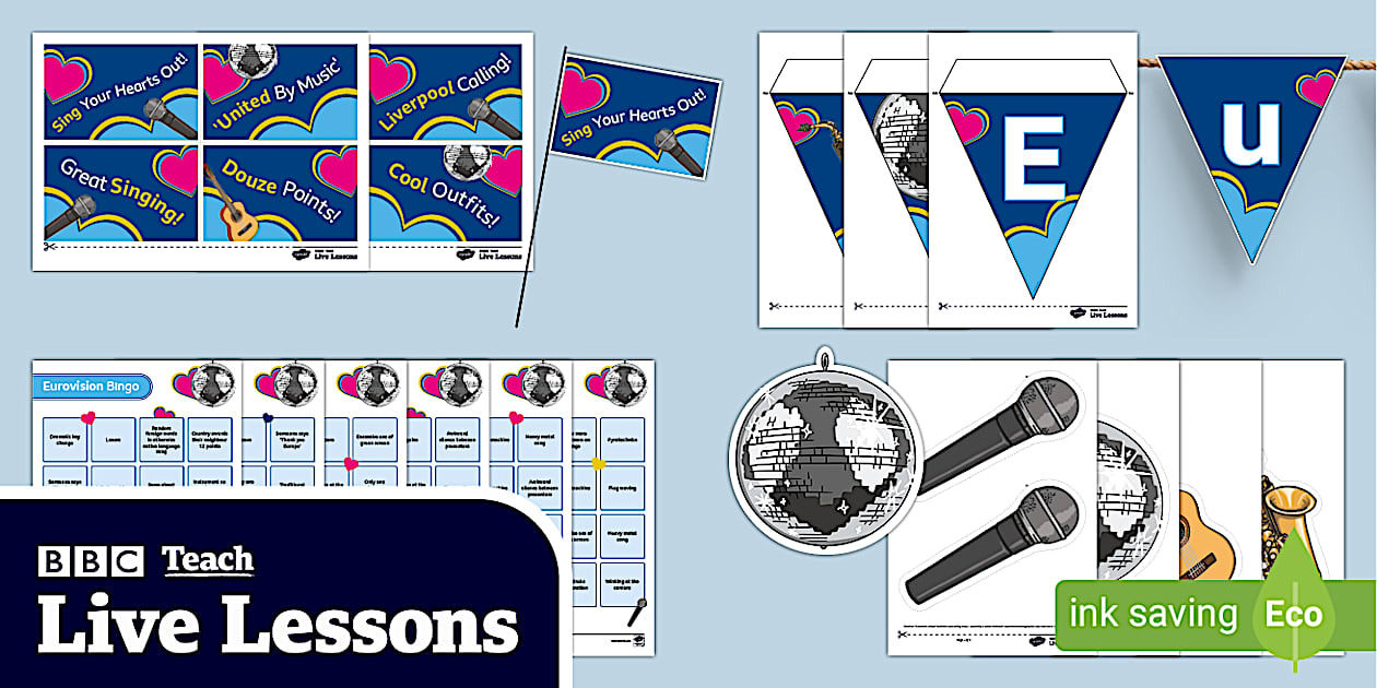 FREE! - BBC Teach Live Lesson: Eurovision 2023 Party Pack